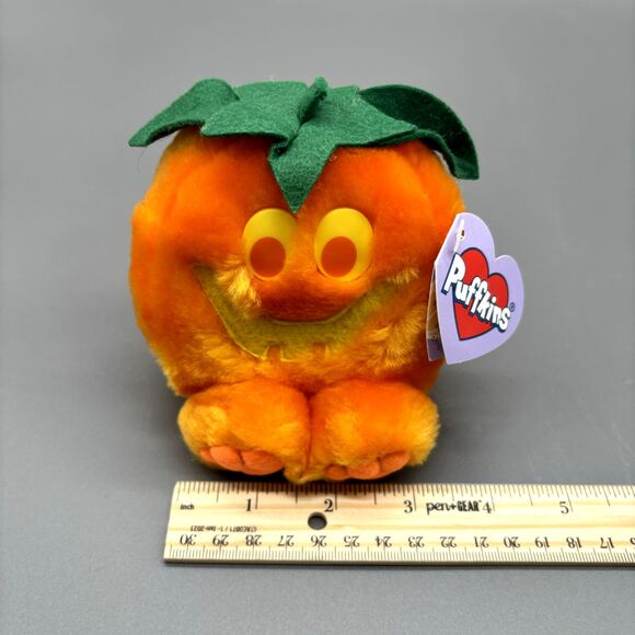 SWIBCO | Toys | Vintage Puffkins Jack Pumpkin Plush Limited Edition ...